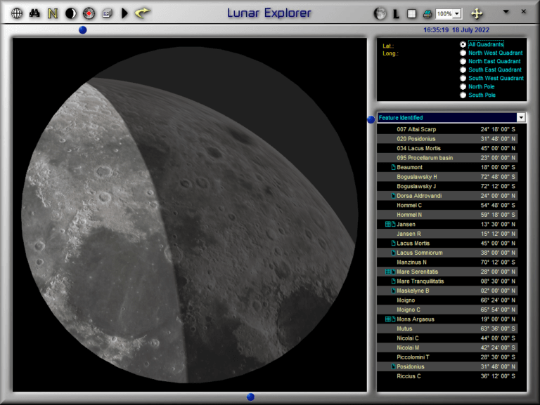 LunarPhase Pro Moon Observer's Astronomy Software Toolkit